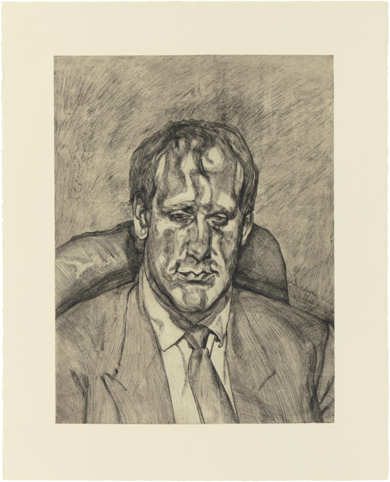 Head of an Irishman, LUCIAN FREUD Etchings | Matthew Marks Gallery