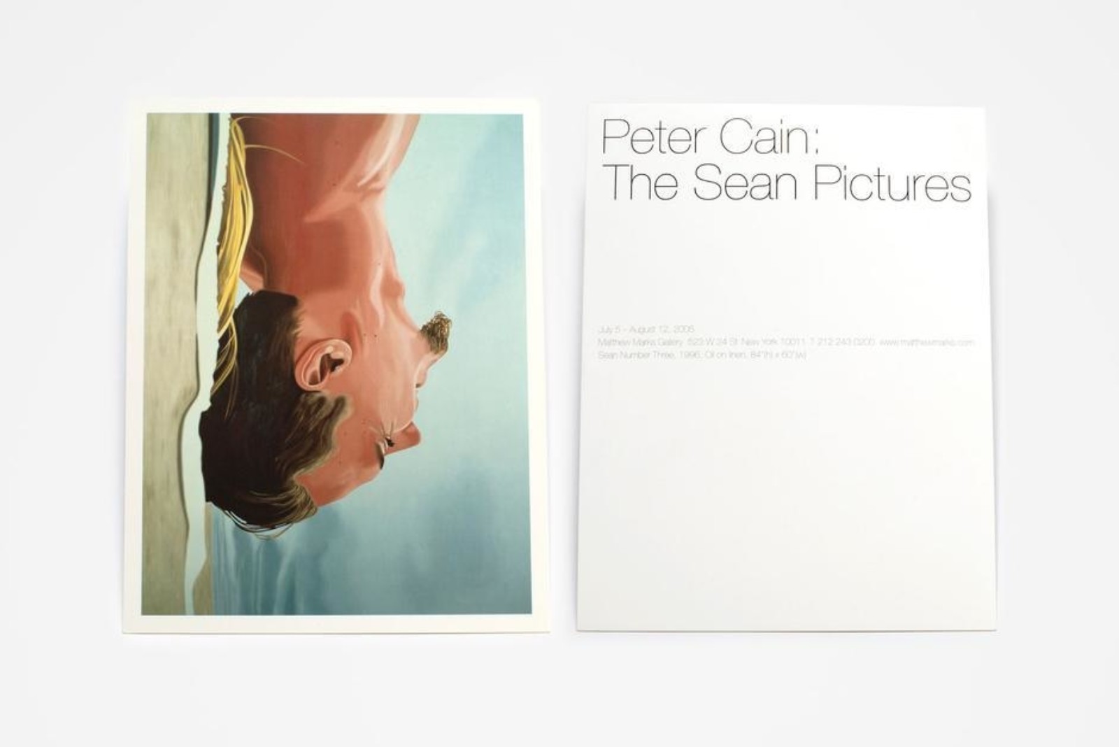 PETER CAIN The Sean Pictures | Matthew Marks Gallery