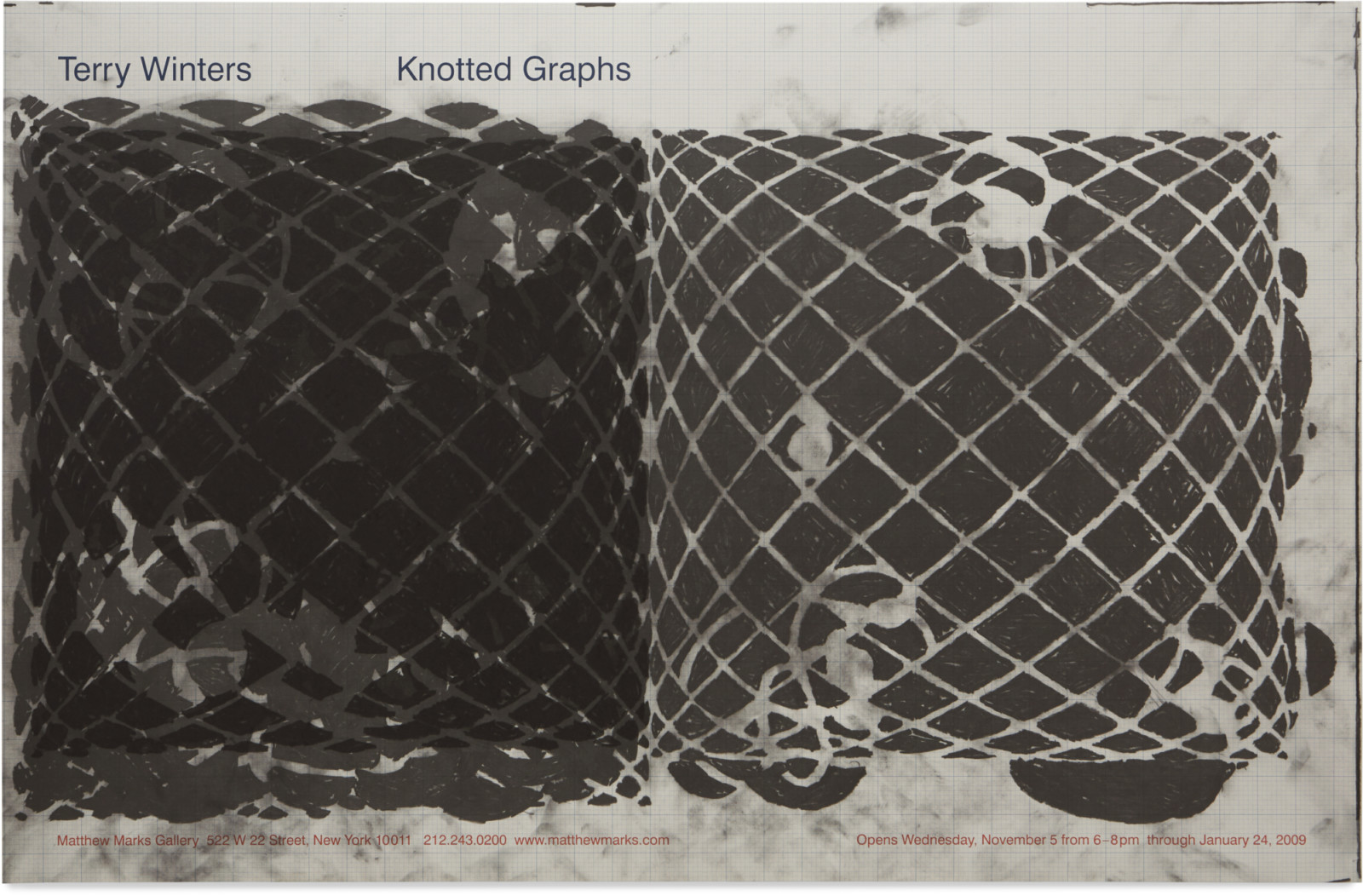 TERRY WINTERS Knotted Graphs | Matthew Marks Gallery