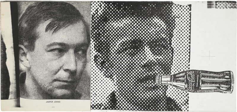 Untitled (Jasper Johns, James Dean with Coca-Cola), RAY JOHNSON ...